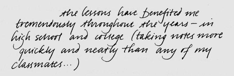 Italic Examples - Handwriting Success