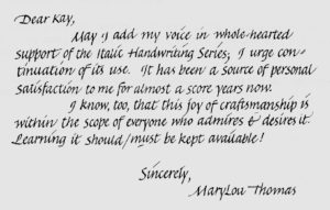 Italic Examples - Handwriting Success