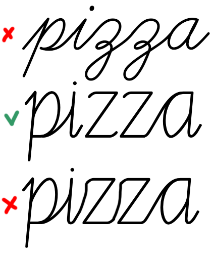 Help Desk: What flavor "pizza"? - Handwriting Success